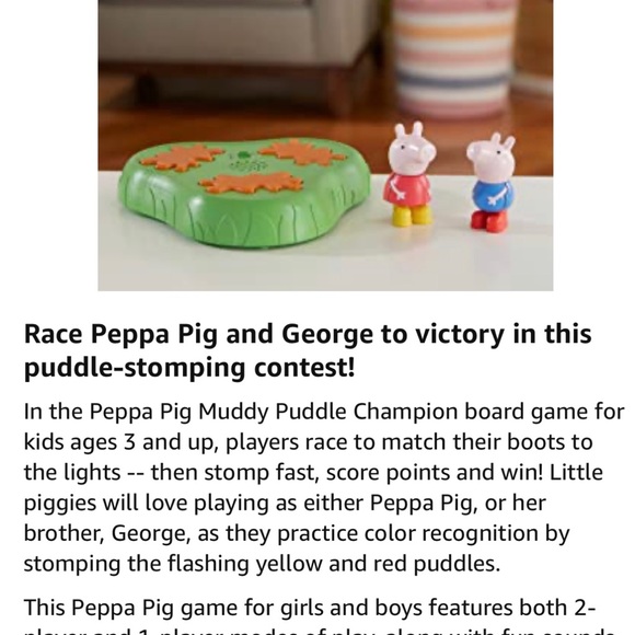 Hasbro | Toys | Hasbro Peppa Pig Muddy Puddle Champion Electronic Game ...